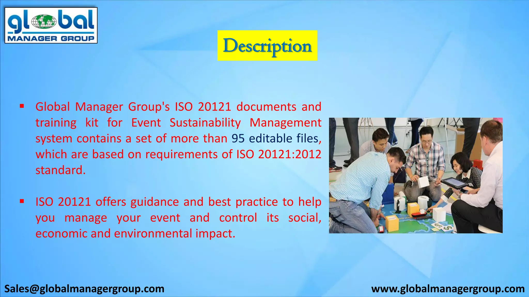 Detailed Outline of ISO 20121 Documents with Awareness Training Kit | PDF
