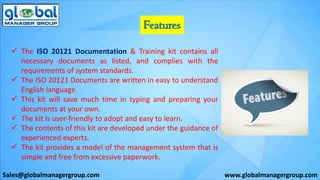 Detailed Outline of ISO 20121 Documents with Awareness Training Kit | PDF