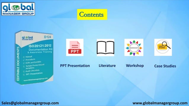 Detailed Outline of ISO 20121 Documents with Awareness Training Kit ...