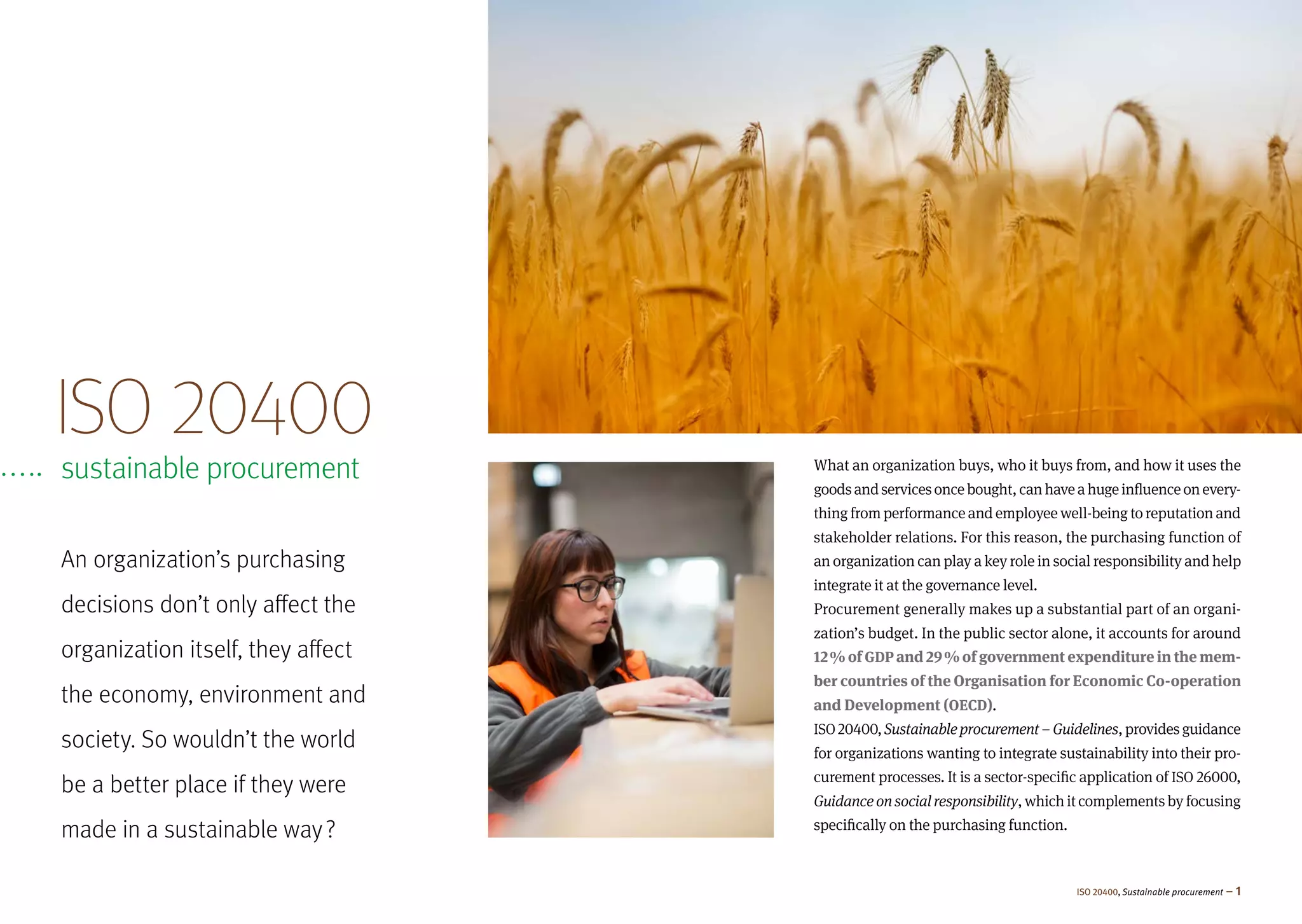Iso 20400 sustainable procur | PDF