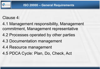 ISO 20000 Implementation Presentation | PDF