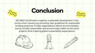ISO 21827 Certification for Sustainable Construction | PDF