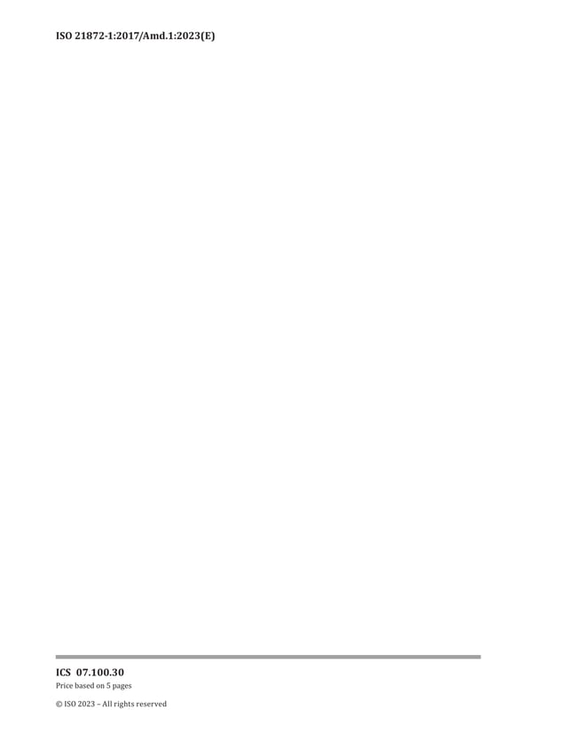 ISO 21872-1:2017/Amd 1:2023 Microbiology of the food chain — Horizontal method for the ...