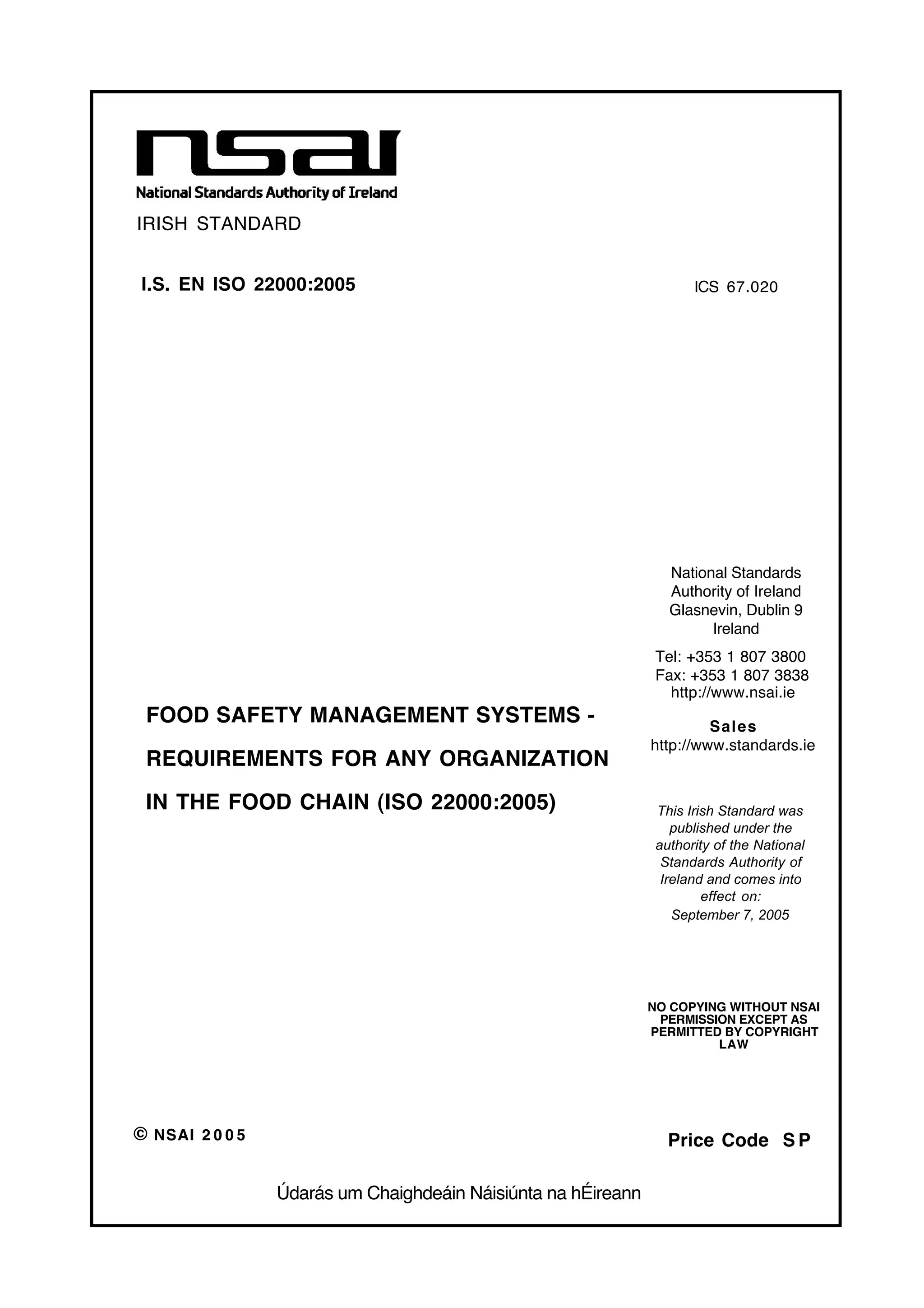 ISO 22000-2005 ''FOOD SAFETY MANAGEMENT SYSTEMS REQUIREMENTS''.pdf ...