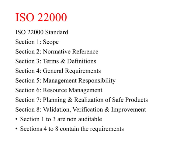 ISO 22000 - Food Safety Management System and HACCP Implementation | PPTX
