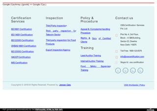 iso 22000 certification | PPT