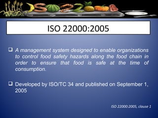 Iso 22000 food safety management system | PPT