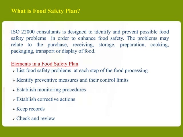 ISO 22000 Food Safety Management System | PPTX | Food Industry | Industries