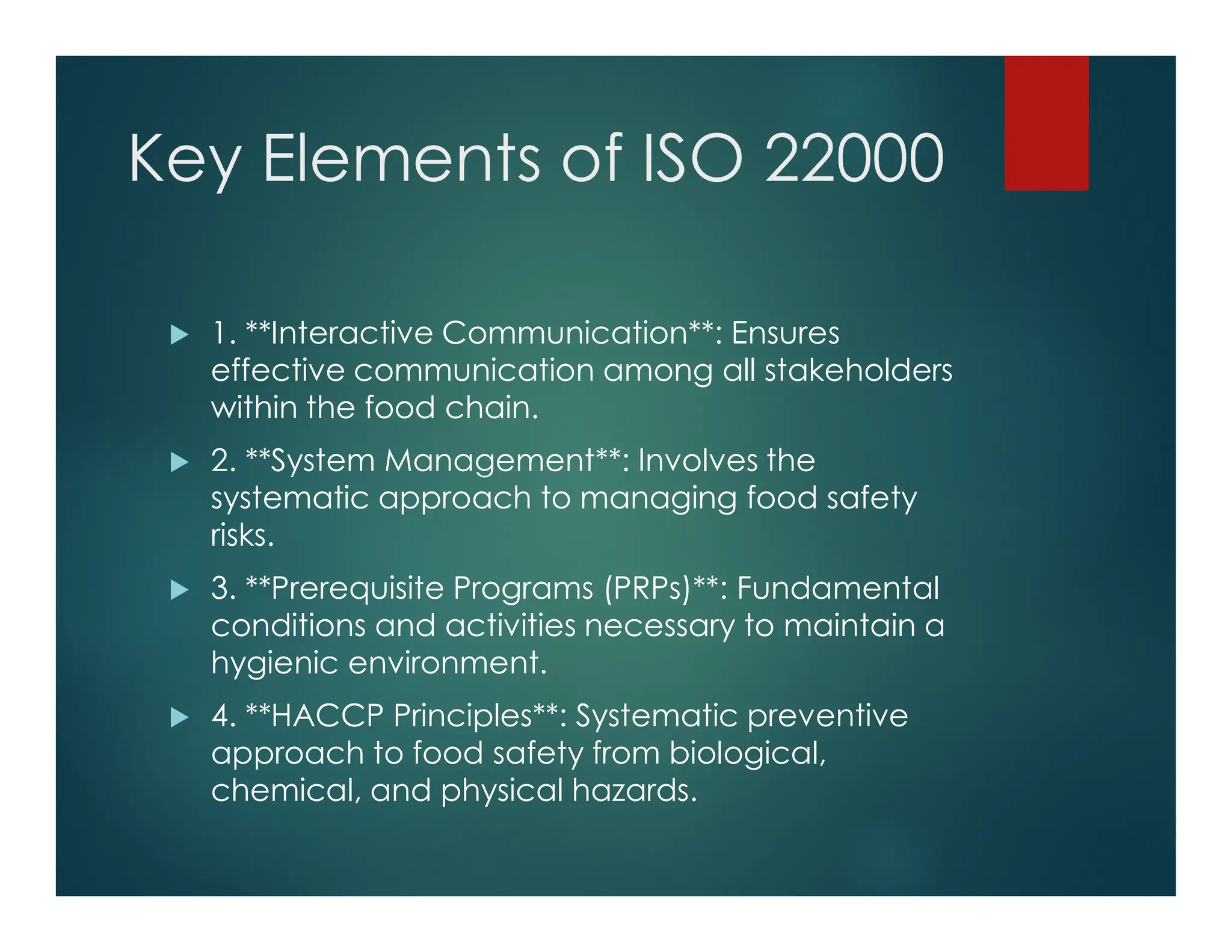 ISO 22000 (Standard and its Implementation at industry) | PDF