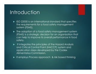 ISO 22000 (Standard and its Implementation at industry) | PDF
