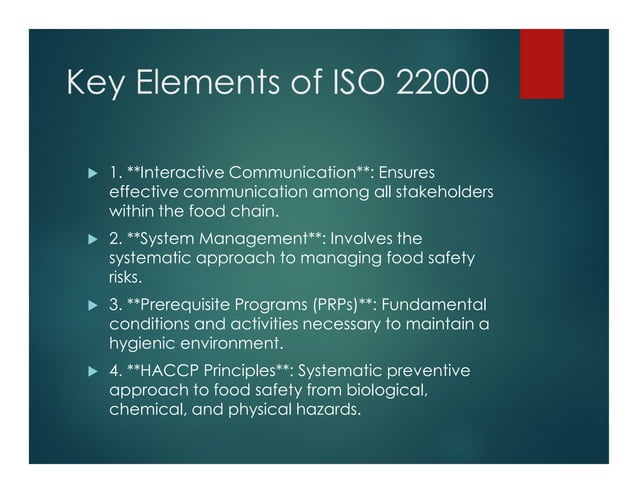 ISO 22000 (Standard and its Implementation at industry) | PDF