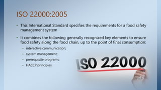 Presentation on ISO 22000 | PPTX