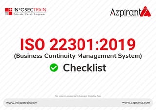 ISO 22301 2019 Checklist InfosecTrain.pdf
