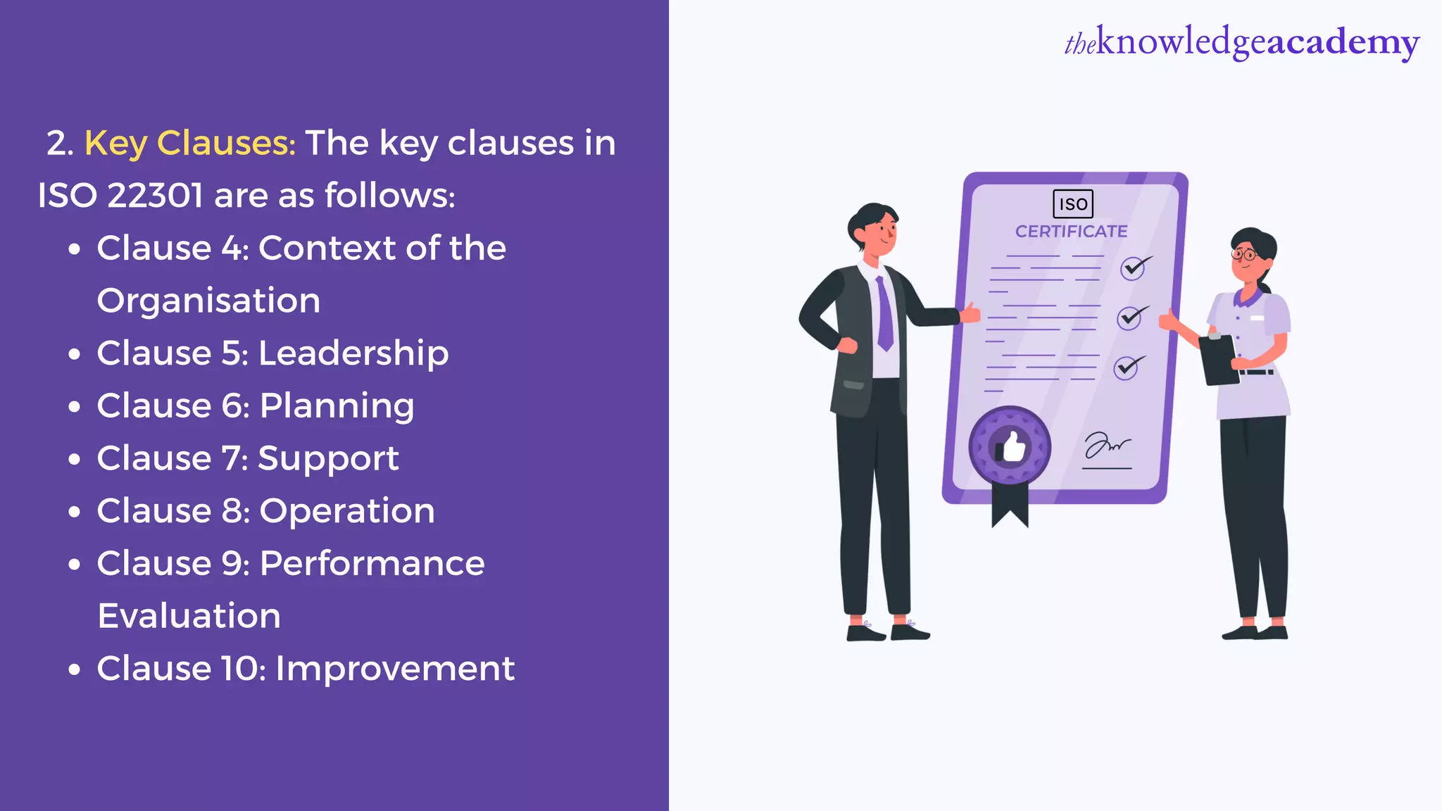 ISO 22301 Clauses A Comprehensive Guide | The Knowledge Academy | PDF