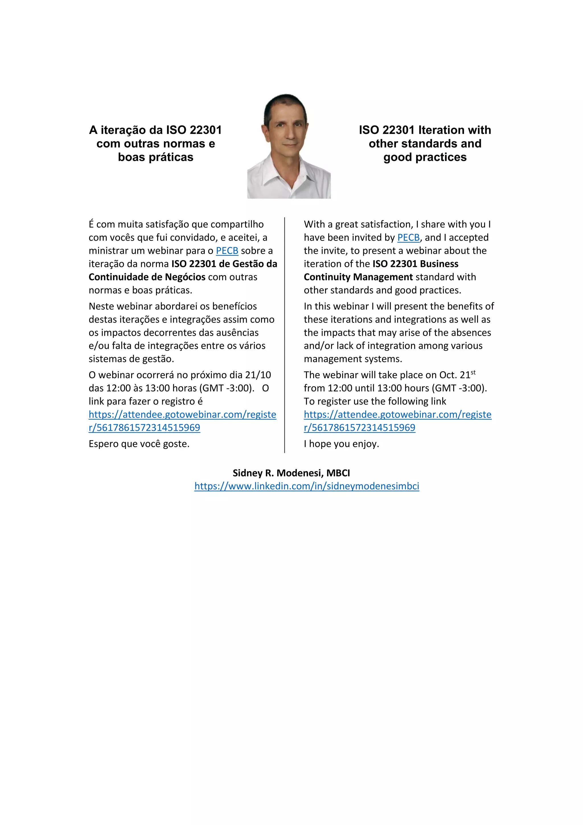 Business Continuity Standards is more then ISO 22301/22313 | PDF ...