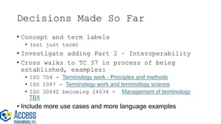 ISO 25964-1Working Group ISO/TC 46/SC 9/WG 8 | PPTX | Search | Internet