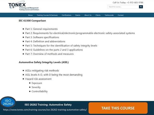 ISO 26262 Training: Automotive Safety | PPTX | Automotive Industry ...
