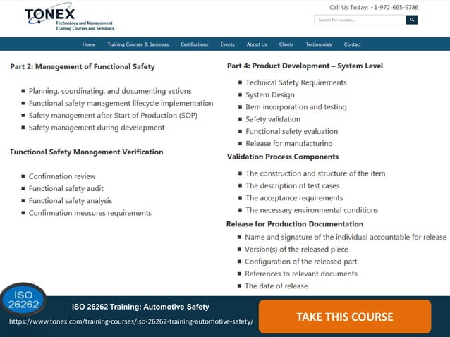 ISO 26262 Training: Automotive Safety | PPTX | Automotive Industry ...