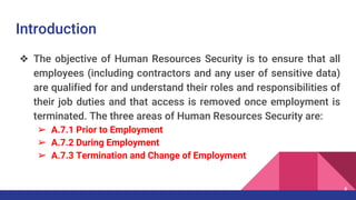 ISMS: A7-Human Resources Security ISO 27001 | PDF