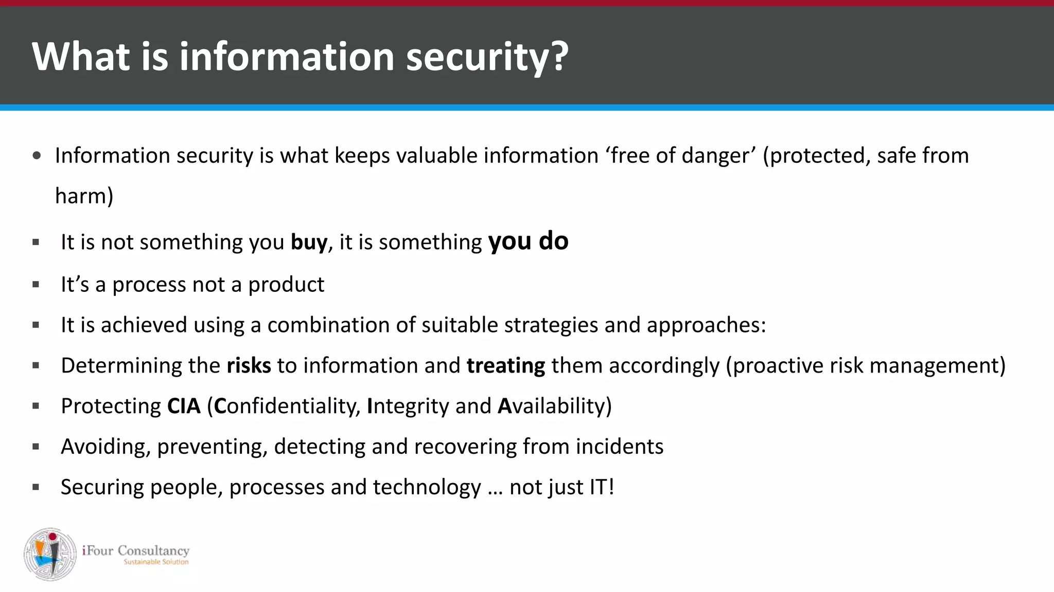 ISO 27001 - information security user awareness training presentation ...