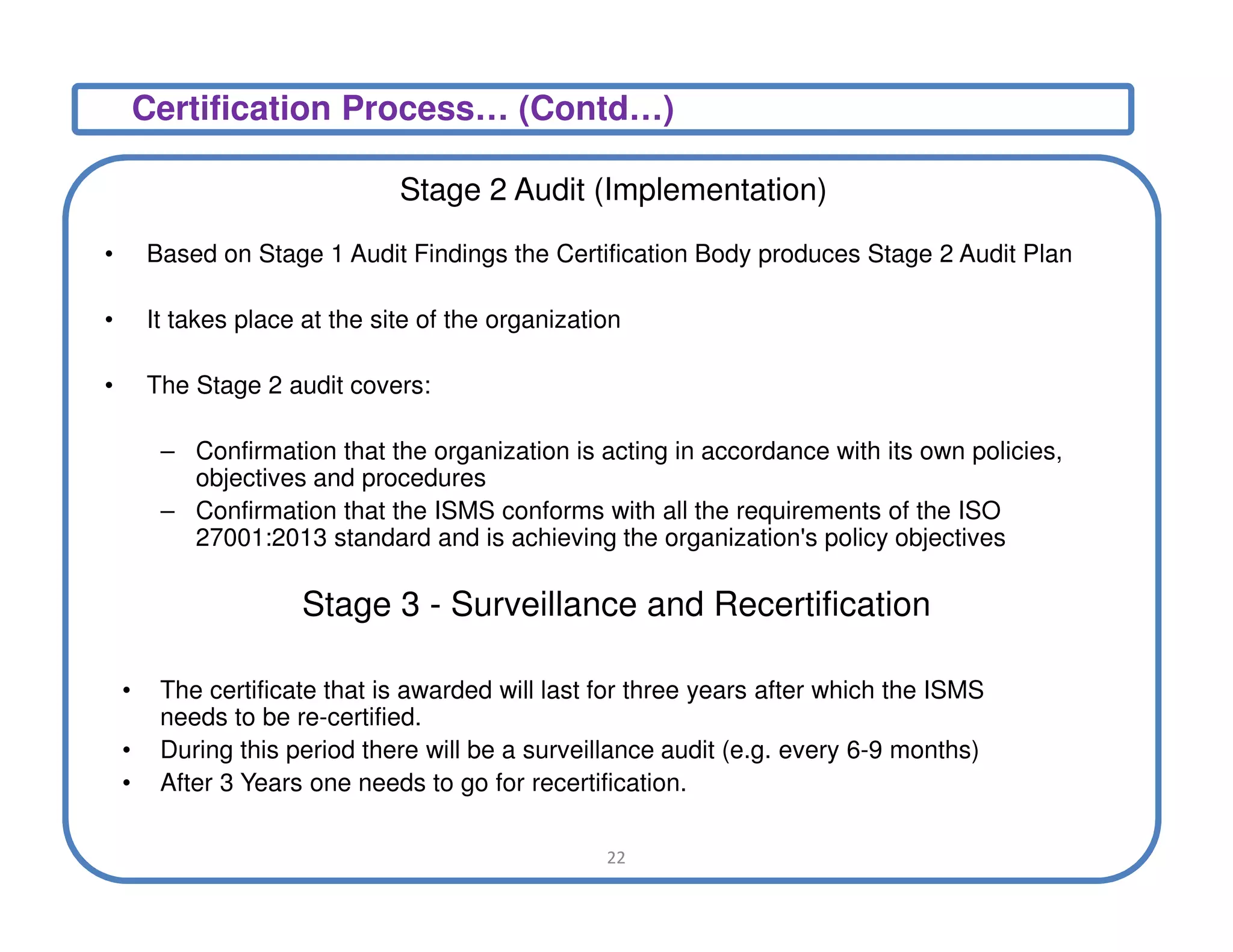 ISO27001: Implementation & Certification Process Overview | PDF