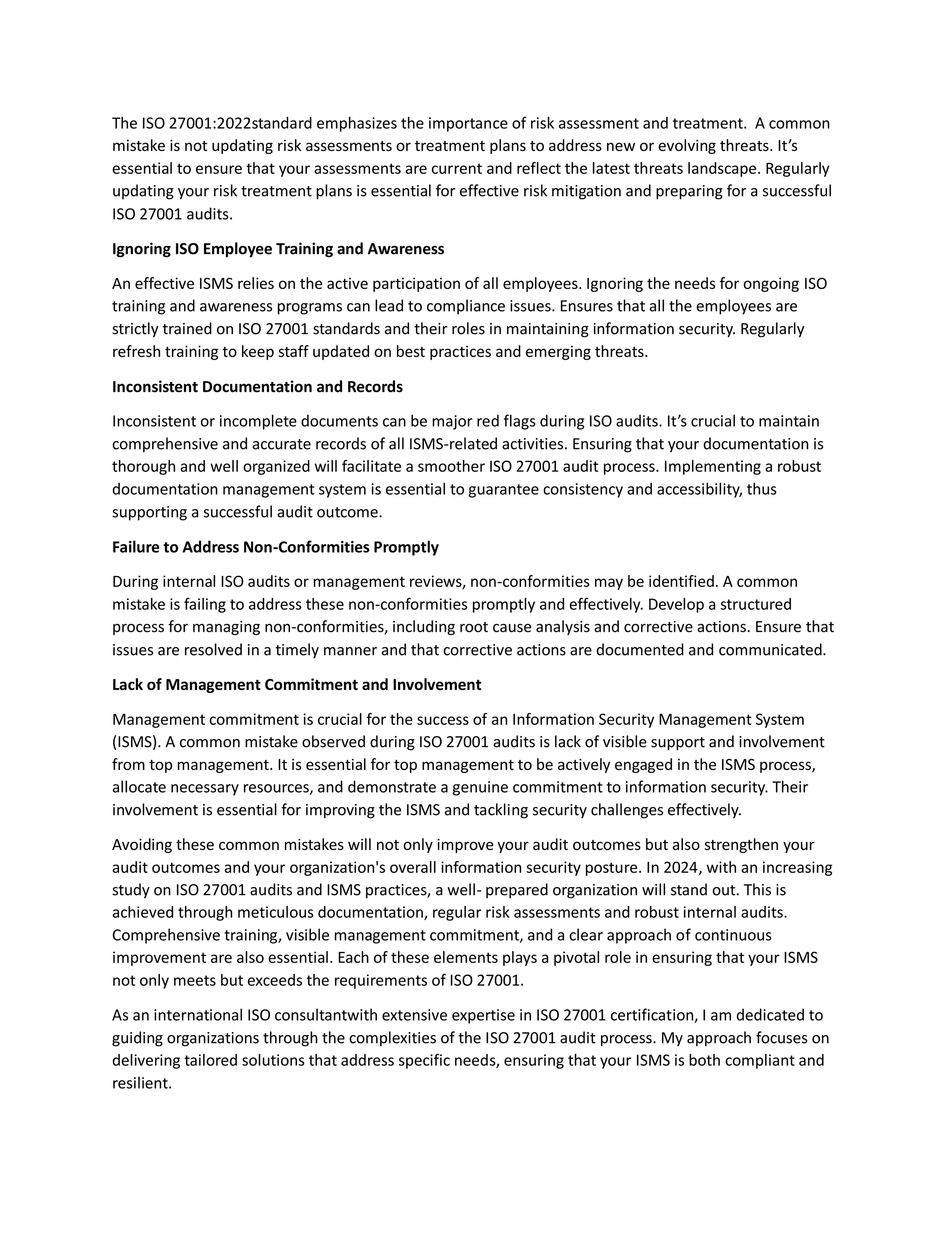 ISO 27001 audit mistakes to savoid in 2024.pdf