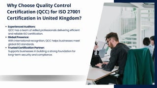 ISO 27001 Certification in United Kingdom | Quality Control ...