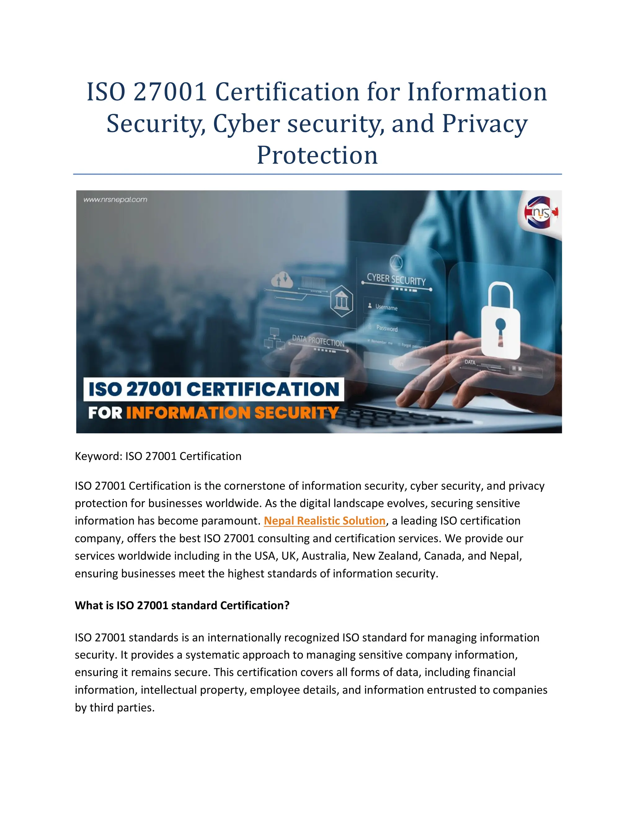 ISO 27001 Certification for Information Security.pdf