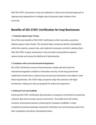 ISO 27001 Certification in Iraq_ Protect Your Business from Cyber ...