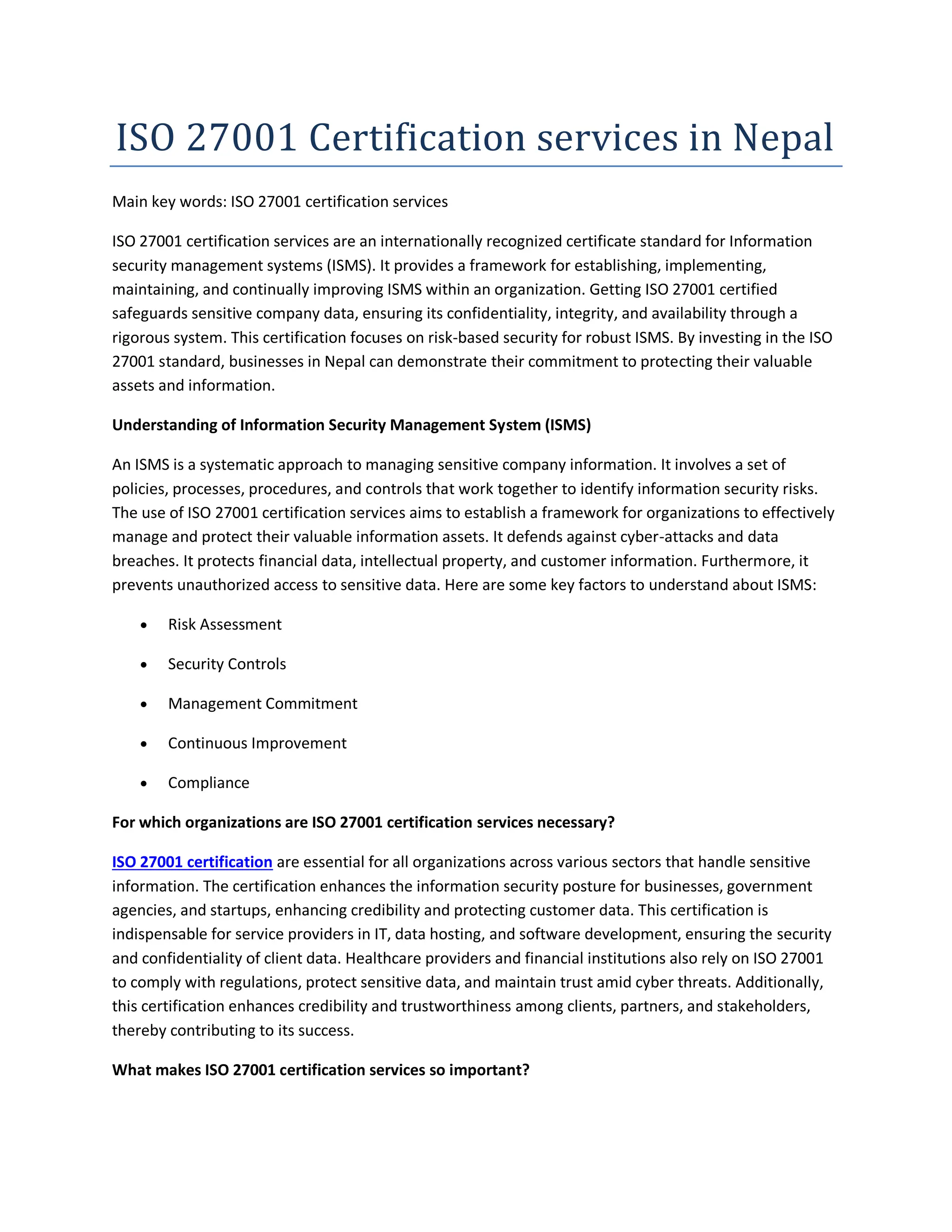 ISO 27001 Certification services in Nepal.pdf