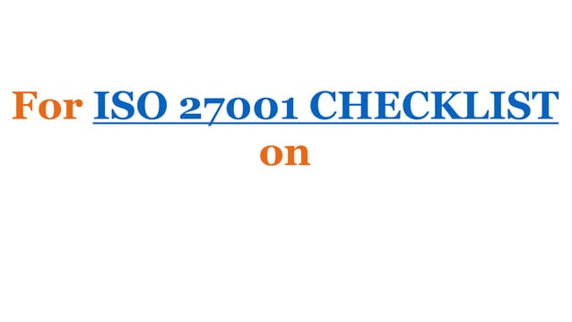 Cloud Computing | Cloud Security | Cloud Computing Audit Checklist | 499 Checklist Questions | PPT