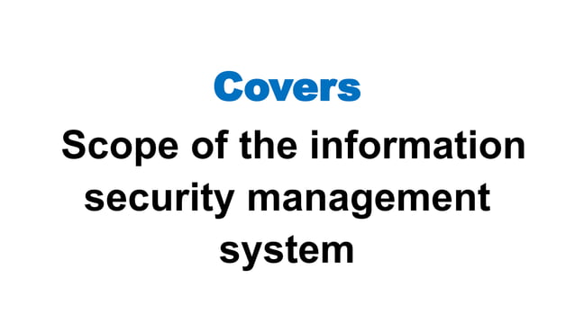 ISO 27001 Checklist - ISMS Scope - Clause 4.3 - 38 checklist Questions | PPT