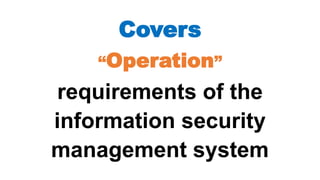ISO 27001 Checklist - Operation - Clause 8 ( 8.1, 8.2, 8.3 ) - 95 ...