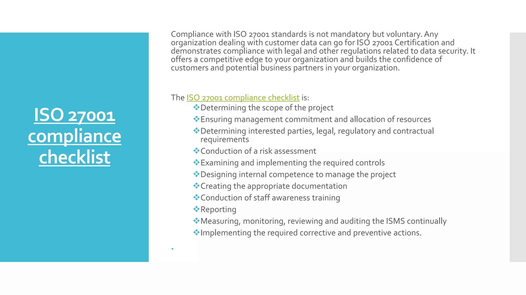 ISO 27001 Compliance Checklist 9 Step Implementation Guide.pptx