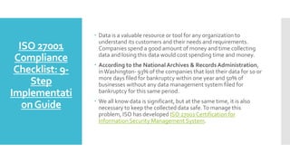 ISO 27001 Compliance Checklist 9 Step Implementation Guide.pptx