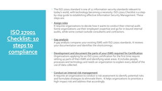 ISO 27001 Compliance Checklist 9 Step Implementation Guide.pptx