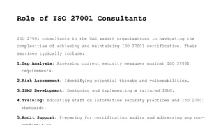 ISO 27001 Consultants in the UAE - Ensuring Robust Information Security | PPT