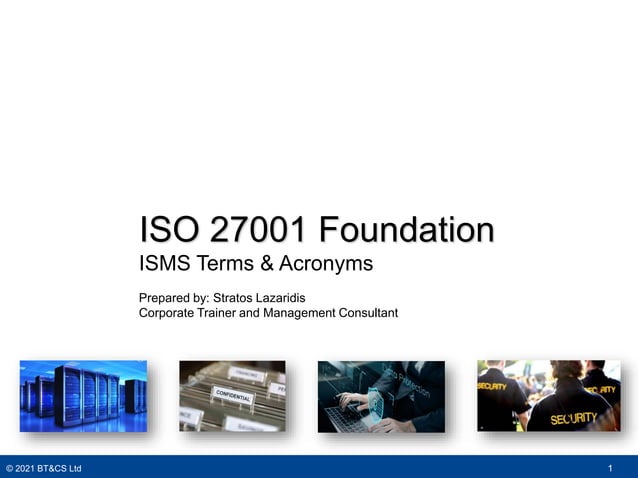 Iso 27001 foundation sample slides | PPT