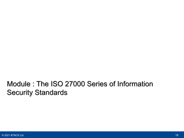 Iso 27001 foundation sample slides | PPT