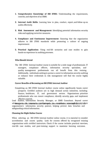 iso 27001 internal auditor course online - IAS.ppt