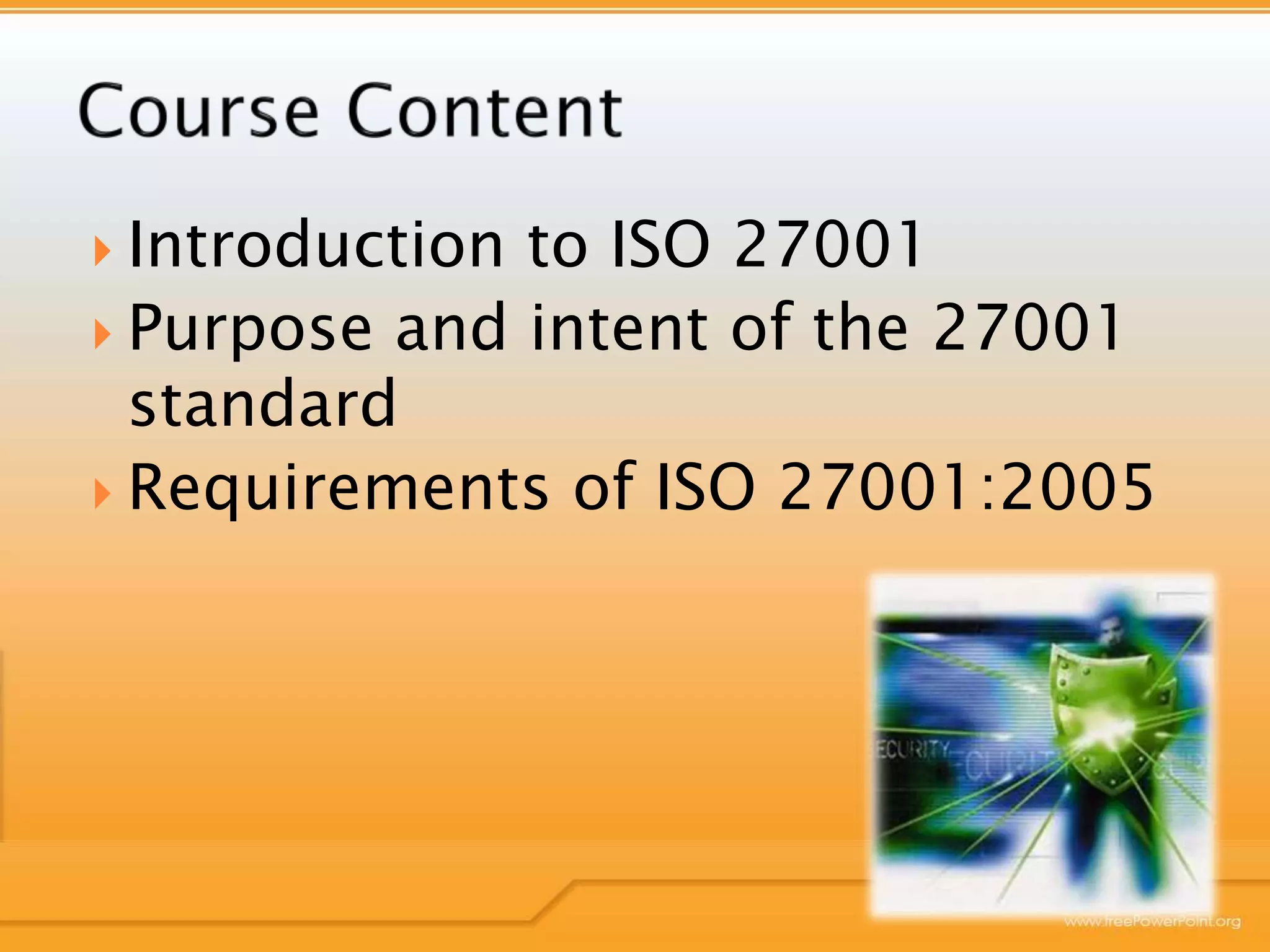 Iso 27001 isms presentation | PPTX
