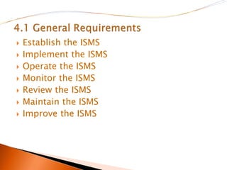 Iso 27001 isms presentation | PPTX