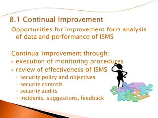 Iso 27001 isms presentation | PPTX
