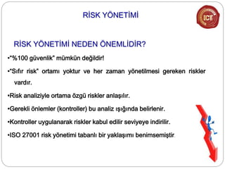 ISO 27001 RİSK DEĞERLENDİRME EĞİTİMİ | PPT