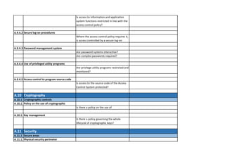 ISO 27001 (v2013) Checklist | PDF