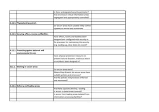 ISO 27001 (v2013) Checklist | PDF