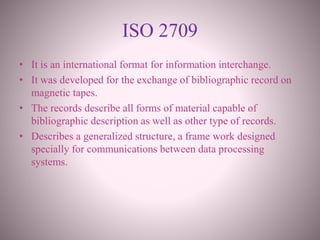 ISO 2709 | PPTX