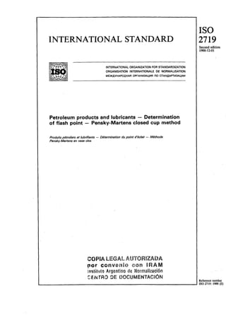 Iso 2719 | PDF