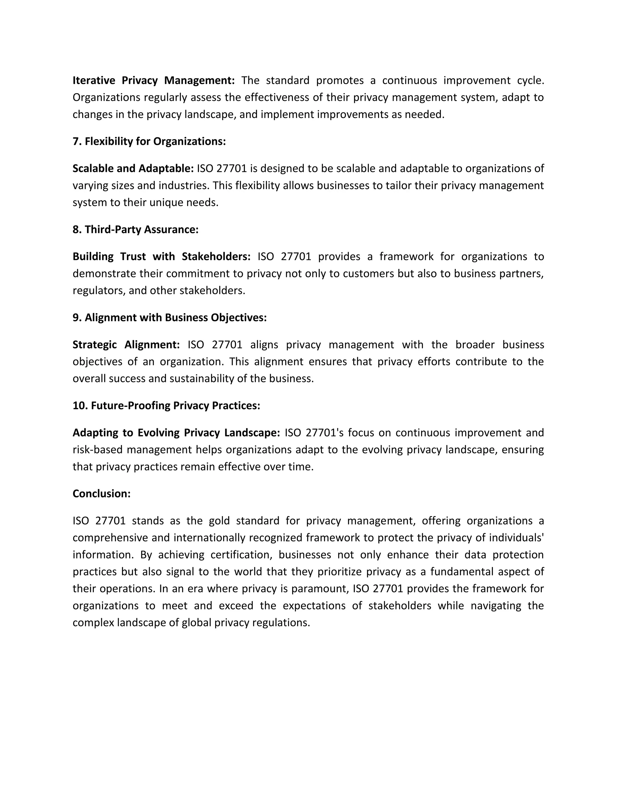ISO 27701: The Gold Standard for Privacy Management | PDF