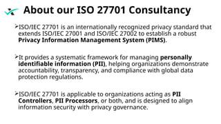 ISO 27701 Standards Implementation Services.pptx